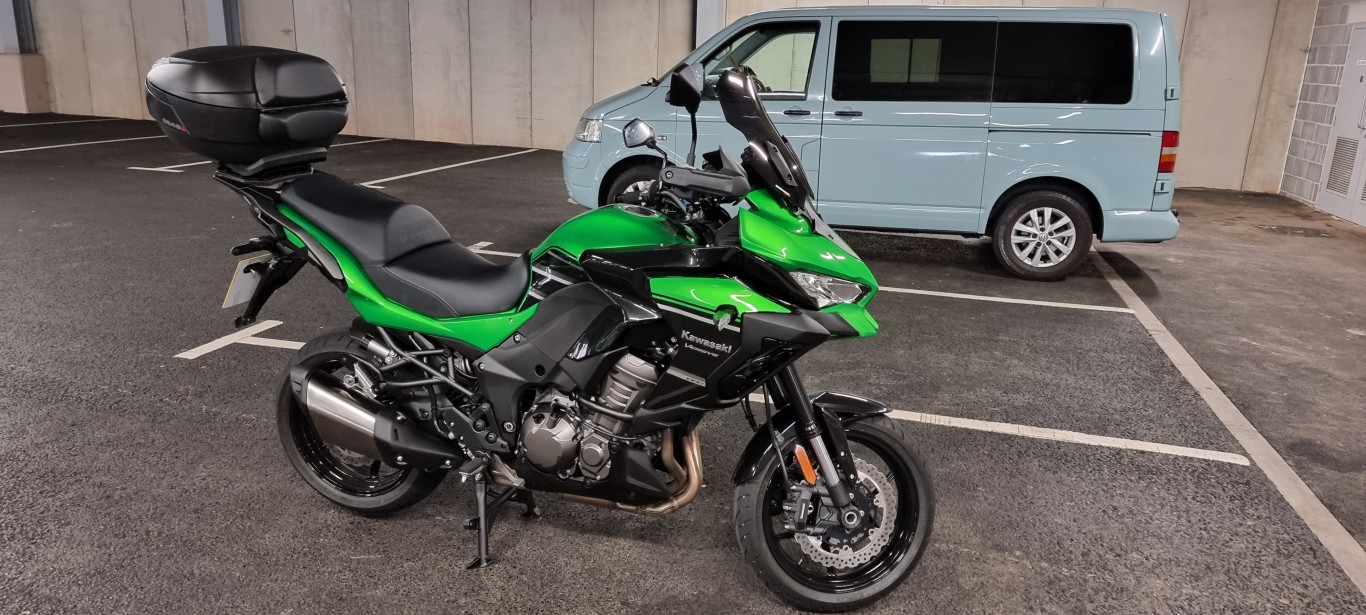 2022 Versys 1000 green, 2000 miles, one owner, SHAD luggage - Bikes for ...